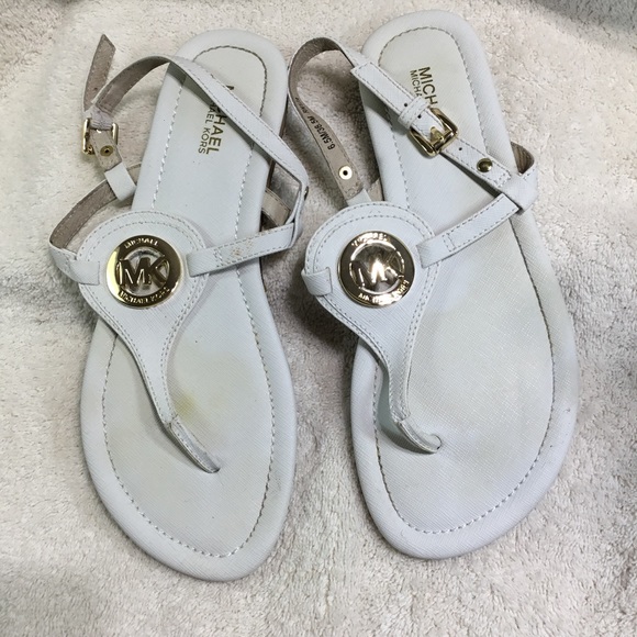 Michael Kors | Shoes | Michael Kors White Scandals Size 65m Nwot Mk ...